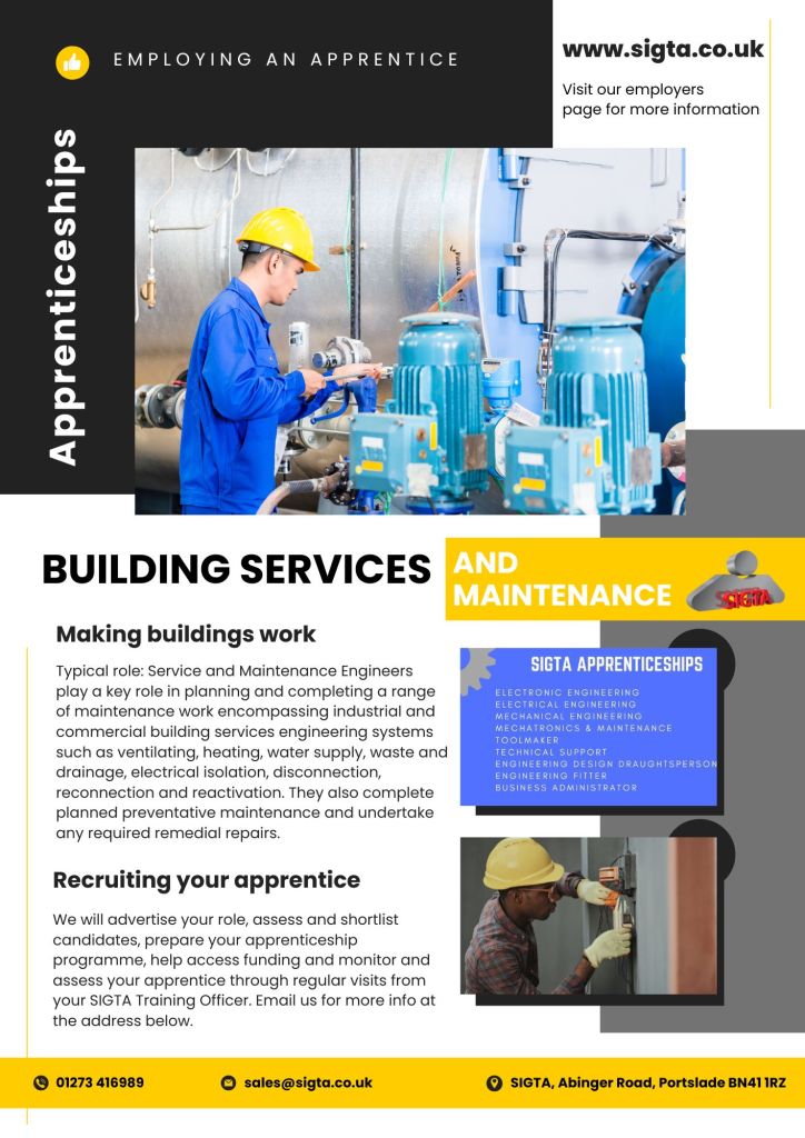 Thinking about employing an apprentice to keep your building running ...