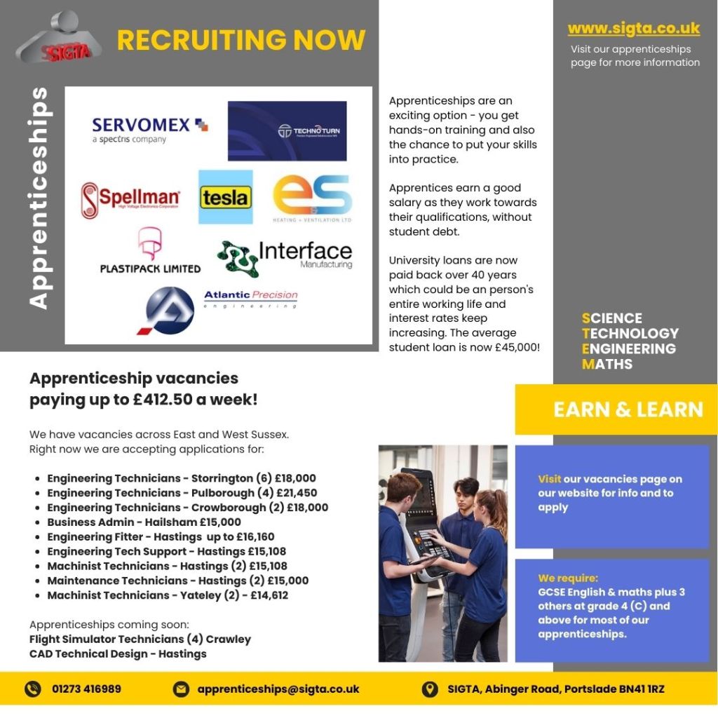 More great apprenticeship vacancies - Apprenticeships and Training ...